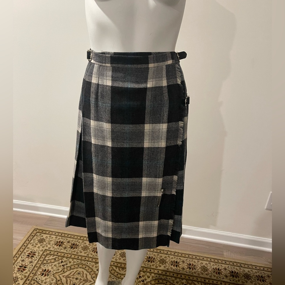 Vintage 60s Laird Portch Of Scotland Gray Plaid Wool … - Gem